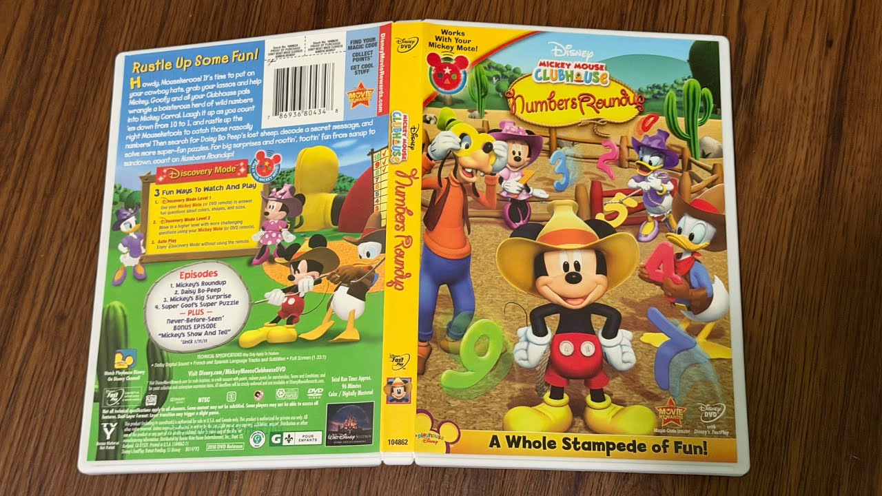 Closing To Mickey Mouse Clubhouse Numbers Roundup 2010 DVD First ...