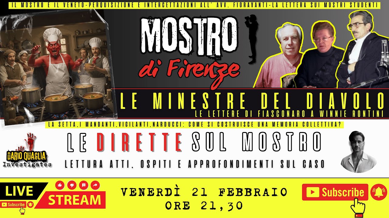 Mostro di Firenze_Le Minestre del Diavolo e le lettere di Fiasconaro a ...