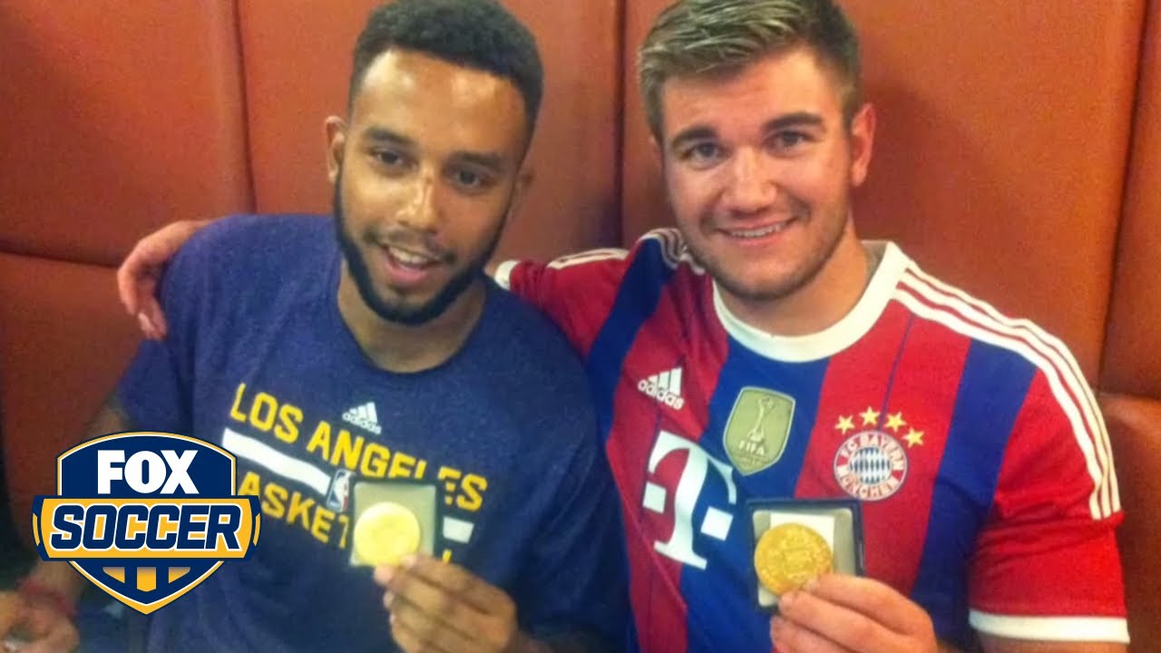 Paris train hero invited to Bayern Munich practice session - YouTube