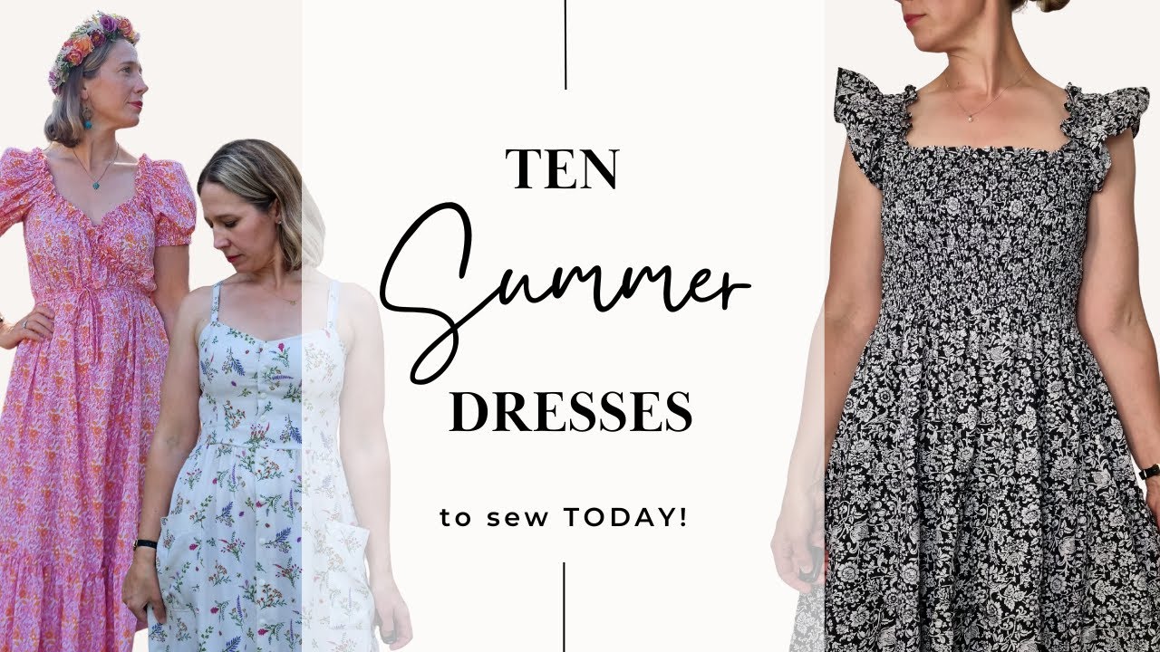 10 Simple Summer Sundresses to Sew NOW! - YouTube