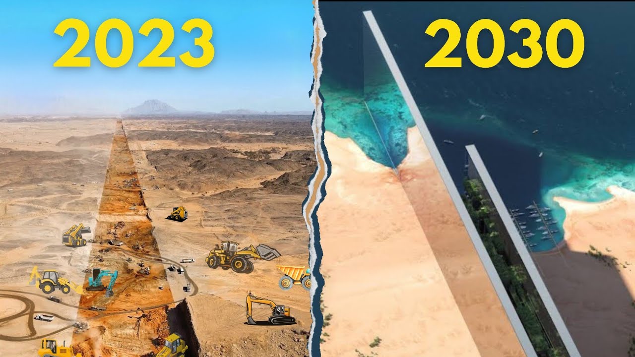 "NEOM Line City" is Growing Fast || Work Progress! - YouTube