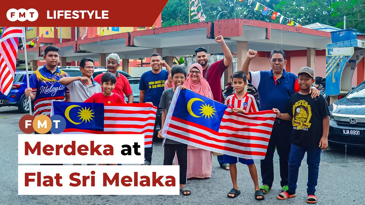 Flat Sri Melaka residents embrace Merdeka spirit - YouTube