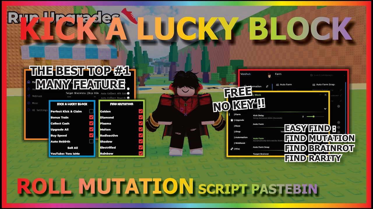 KICK A LUCKY BLOCK Script Pastebin 2026 AUTO FARM, ROLL MUTATION ...