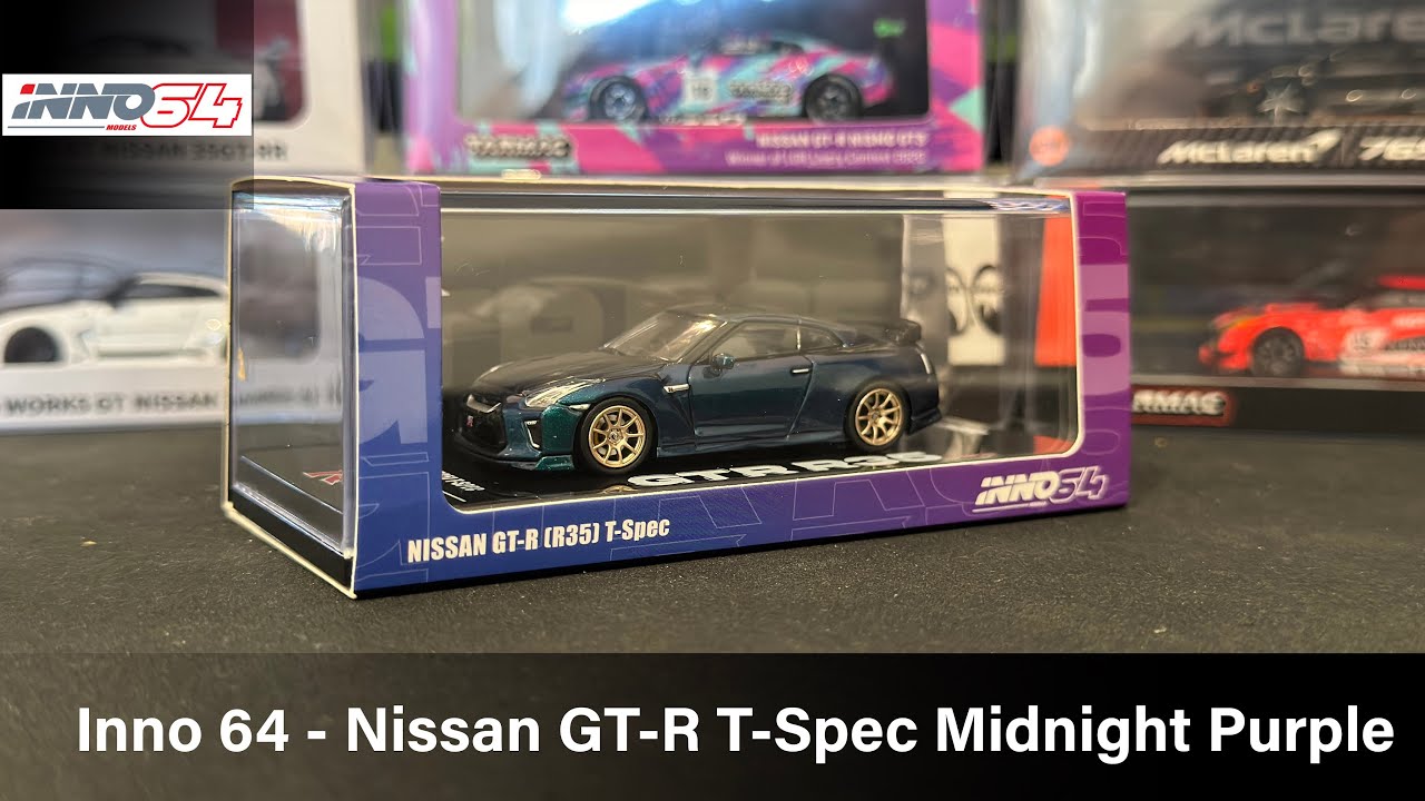 Inno 64 - Nissan GT-R R35 T-Spec Midnight Purple - YouTube