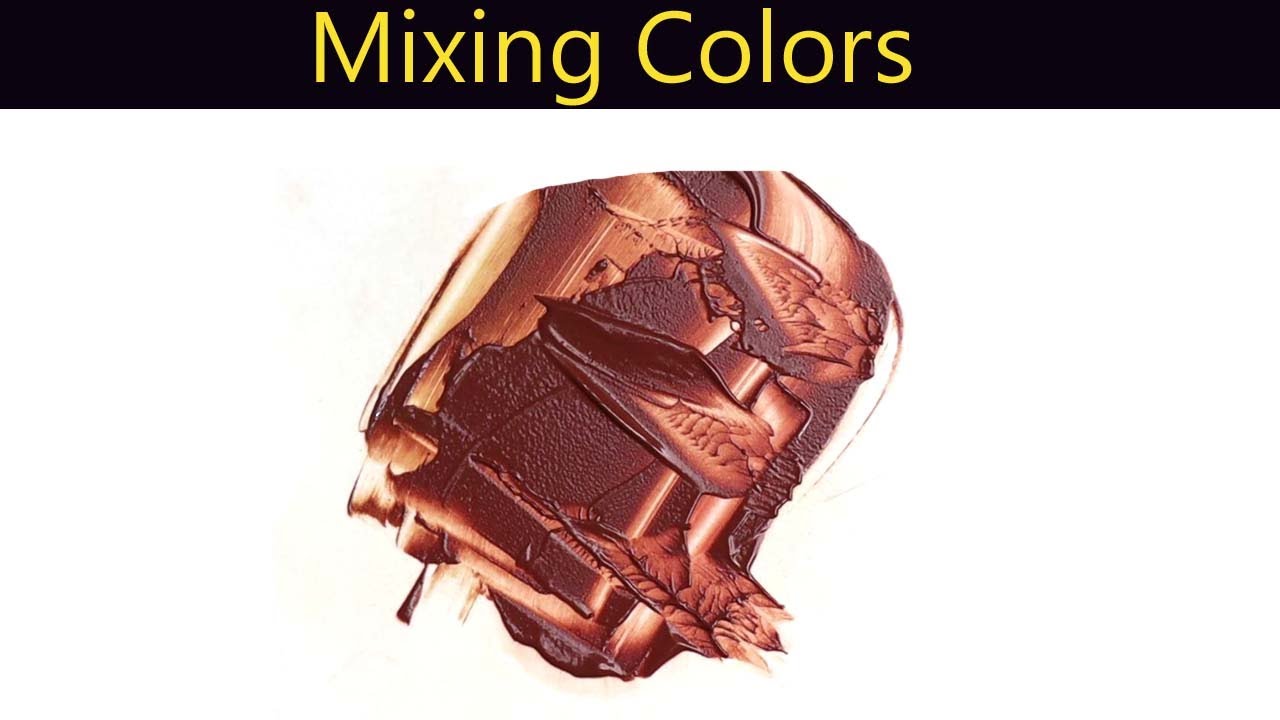How To Make Hot Chocolate Color Paint - Mixing Colors - YouTube