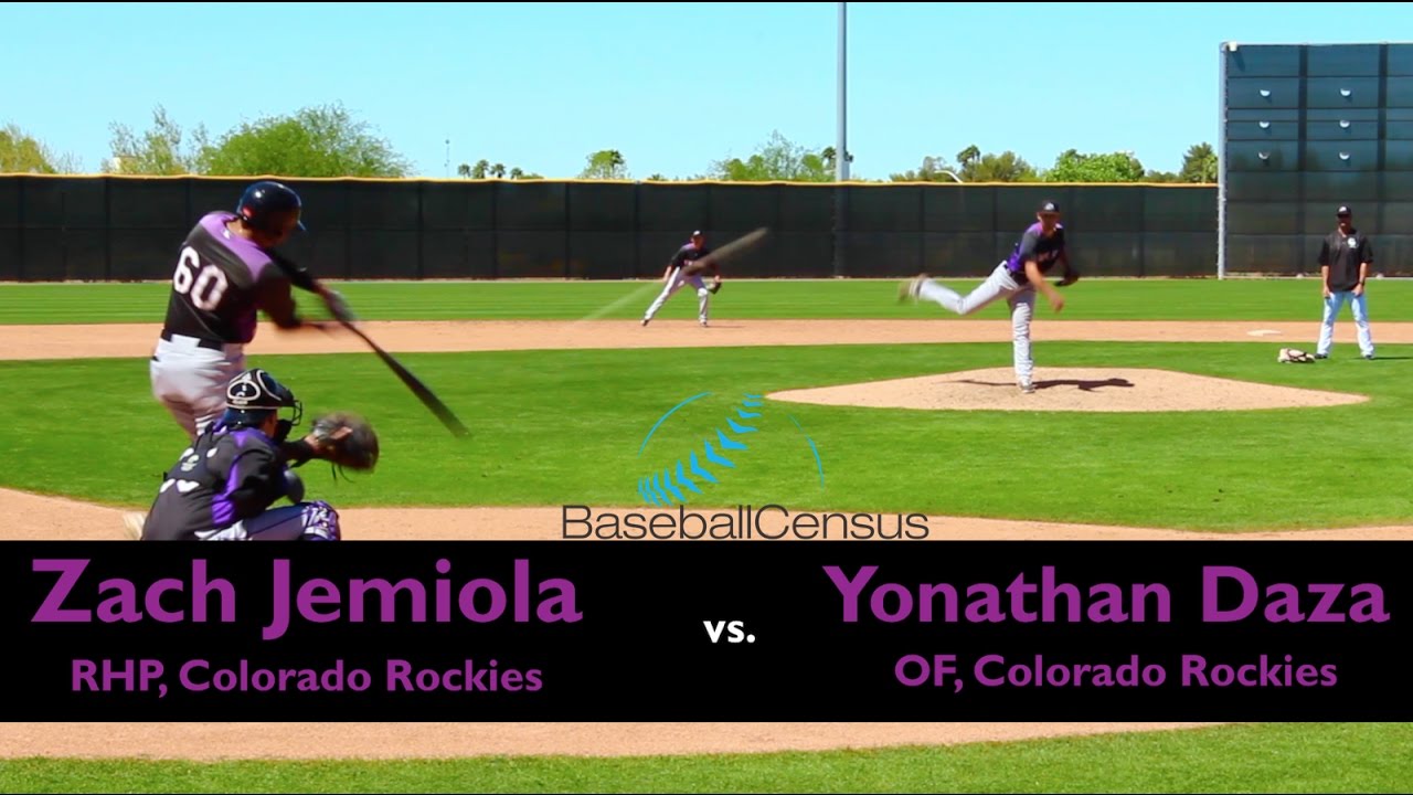 Zach Jemiola (Colorado Rockies) vs Yonathan Daza (Colorado Rockies ...