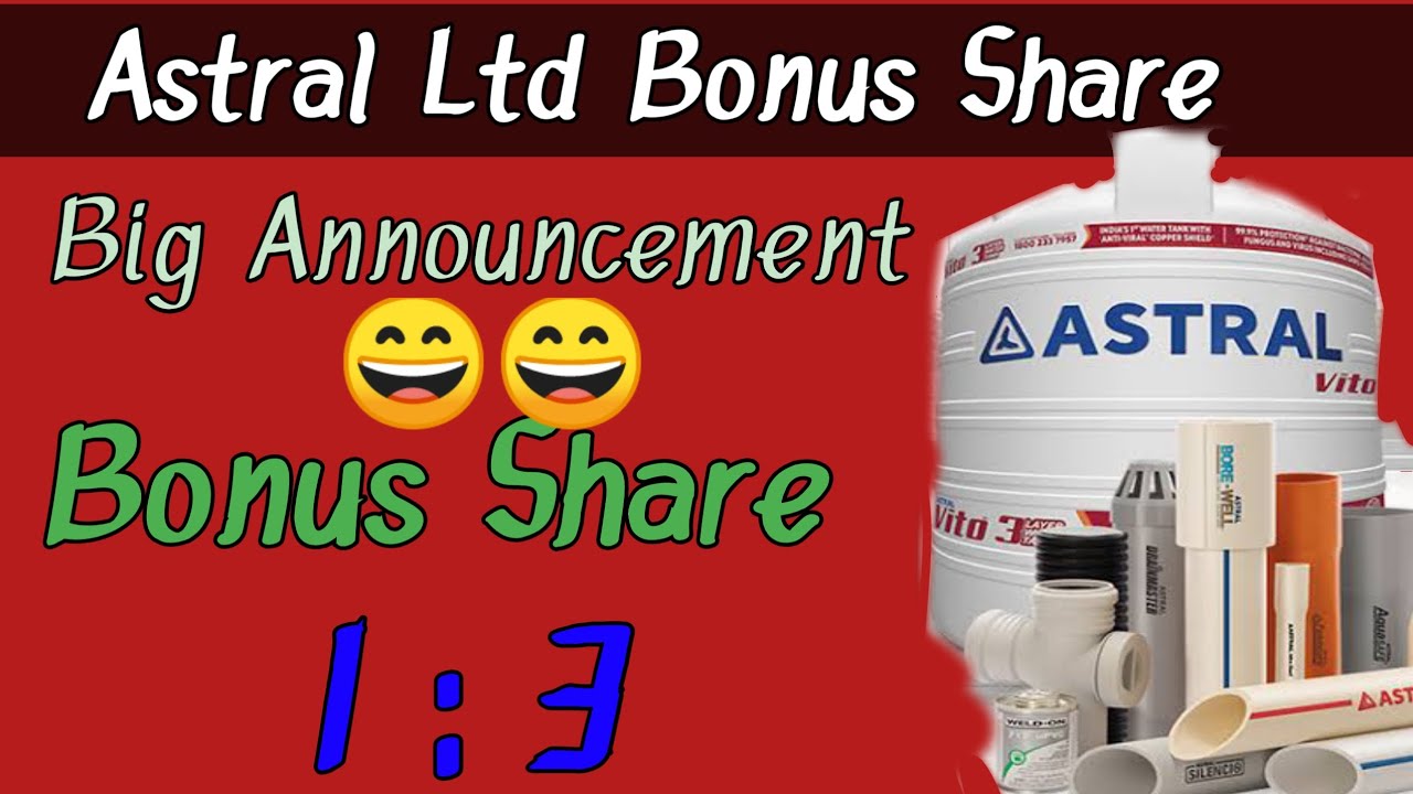 Astral Share News | Astral Bonus Share | - YouTube