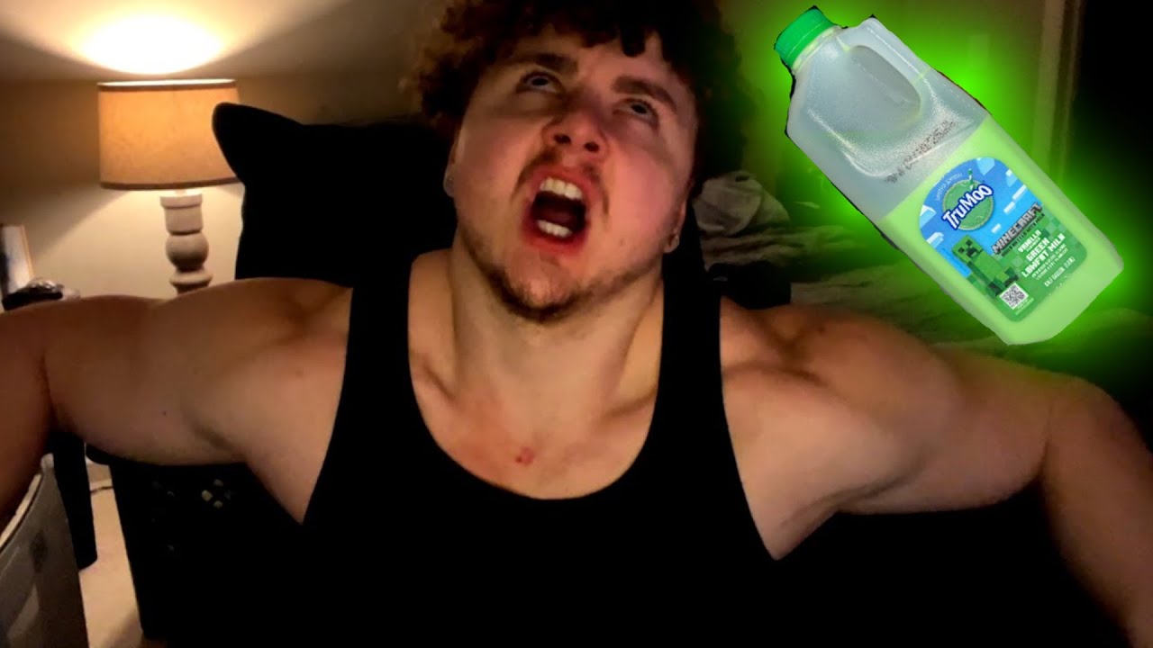 DRINKING MINECRAFT MILK THEN HITTING ARMS i might die - YouTube