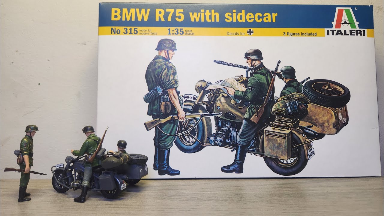 Italeri BMW R75 with sidecar 1/35 scale - Reconnaissance GB Part 2 ...