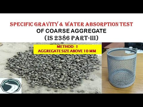 Specific Gravity & Water Absorption Test of Coarse Aggregate | I.S.2386 ...