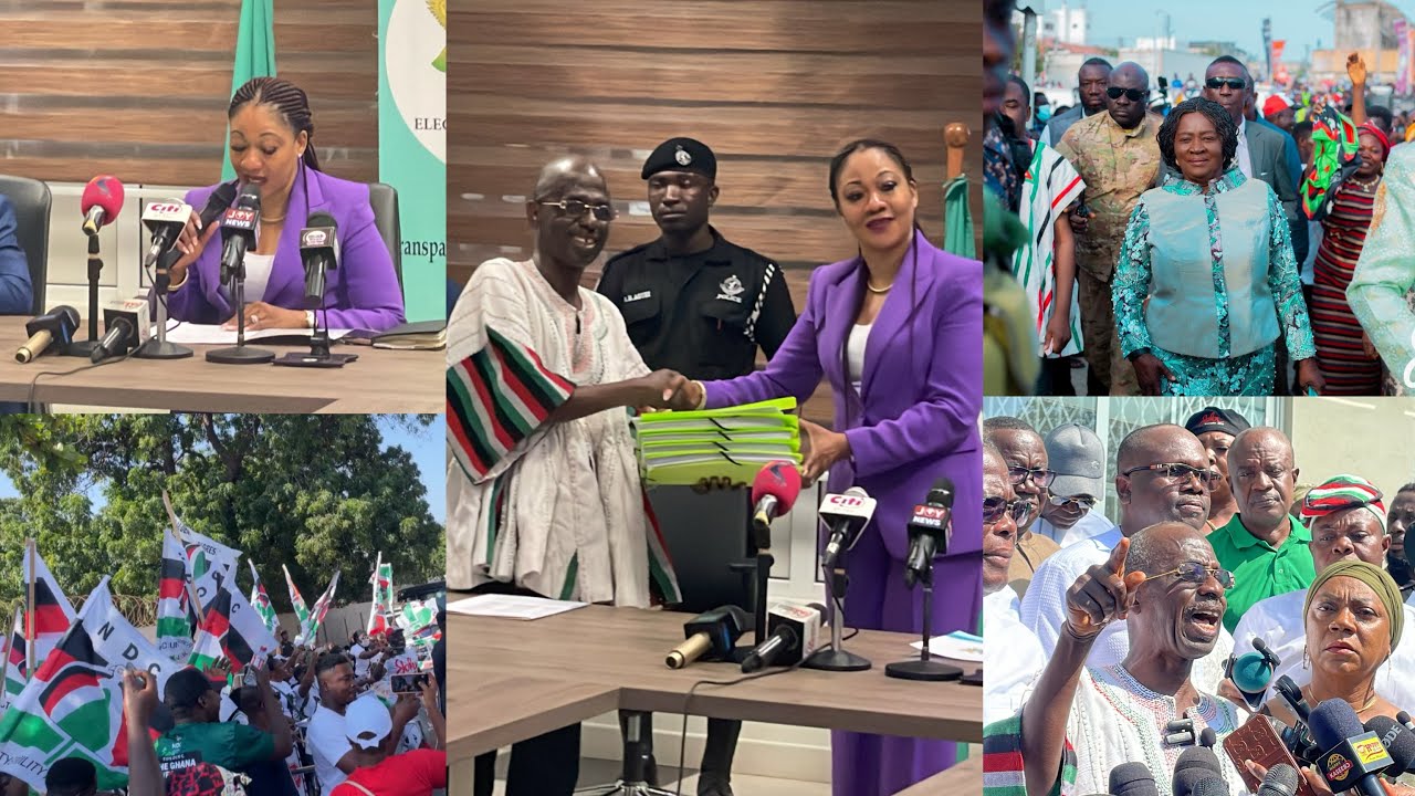 NDC finally storms EC office to file their nomination. Sends strong warning to the EC 😱 - YouTube