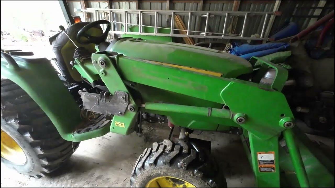 How to replace the front hub seal on a John Deere 3032E - YouTube
