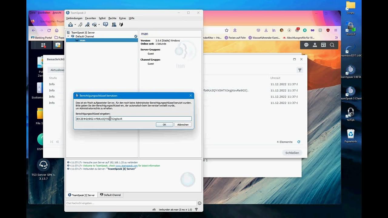 TS3 Server All in One Installer DSM 7.x - YouTube