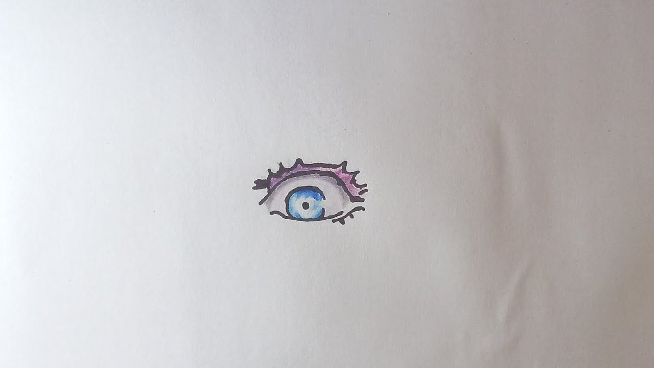How to draw relastic anime eye step by step (tutorial) - YouTube