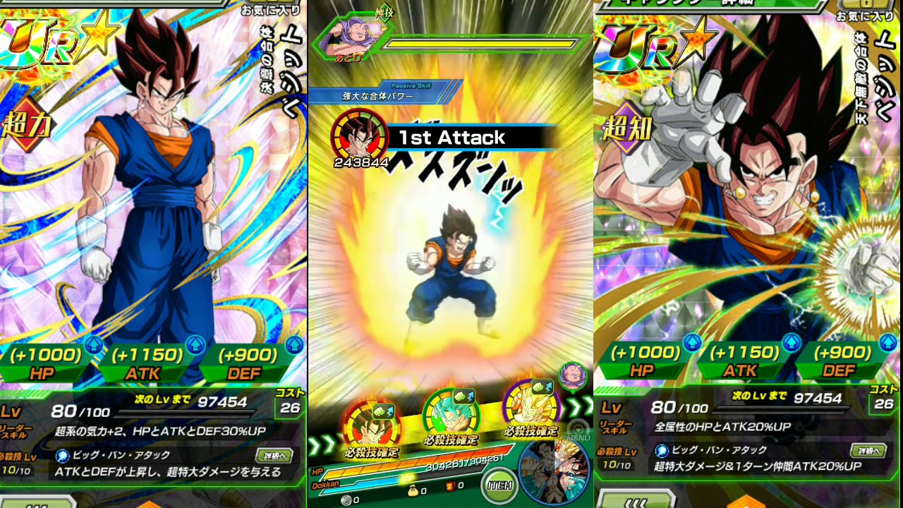 Dokkan Battle SSR LR Vegito Vs INT Vegito! - YouTube