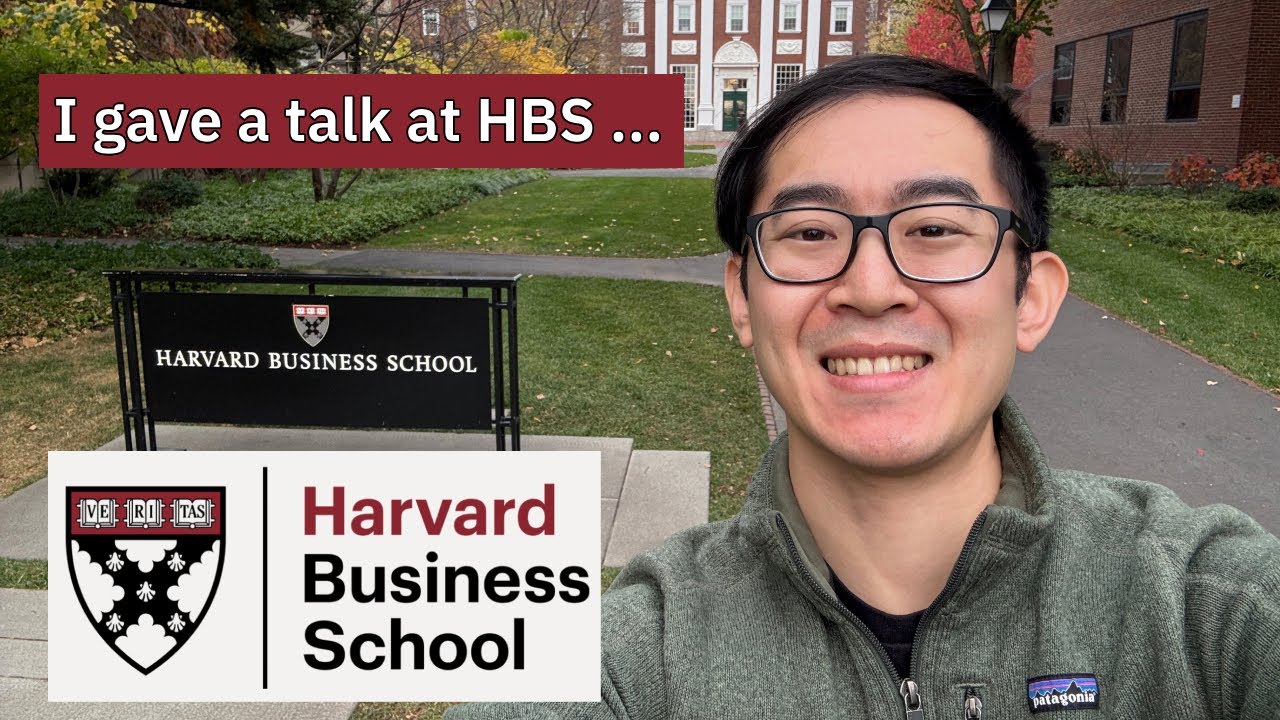 I gave a talk at Harvard Business School... - YouTube