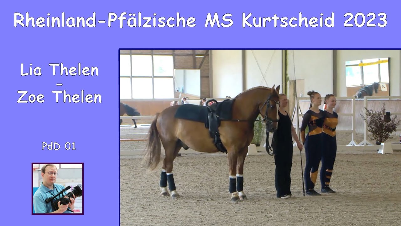 Lia Thelen-Zoe Thelen - Doppel-MS - 01 - LM RLP Kurtscheid 2023 - YouTube