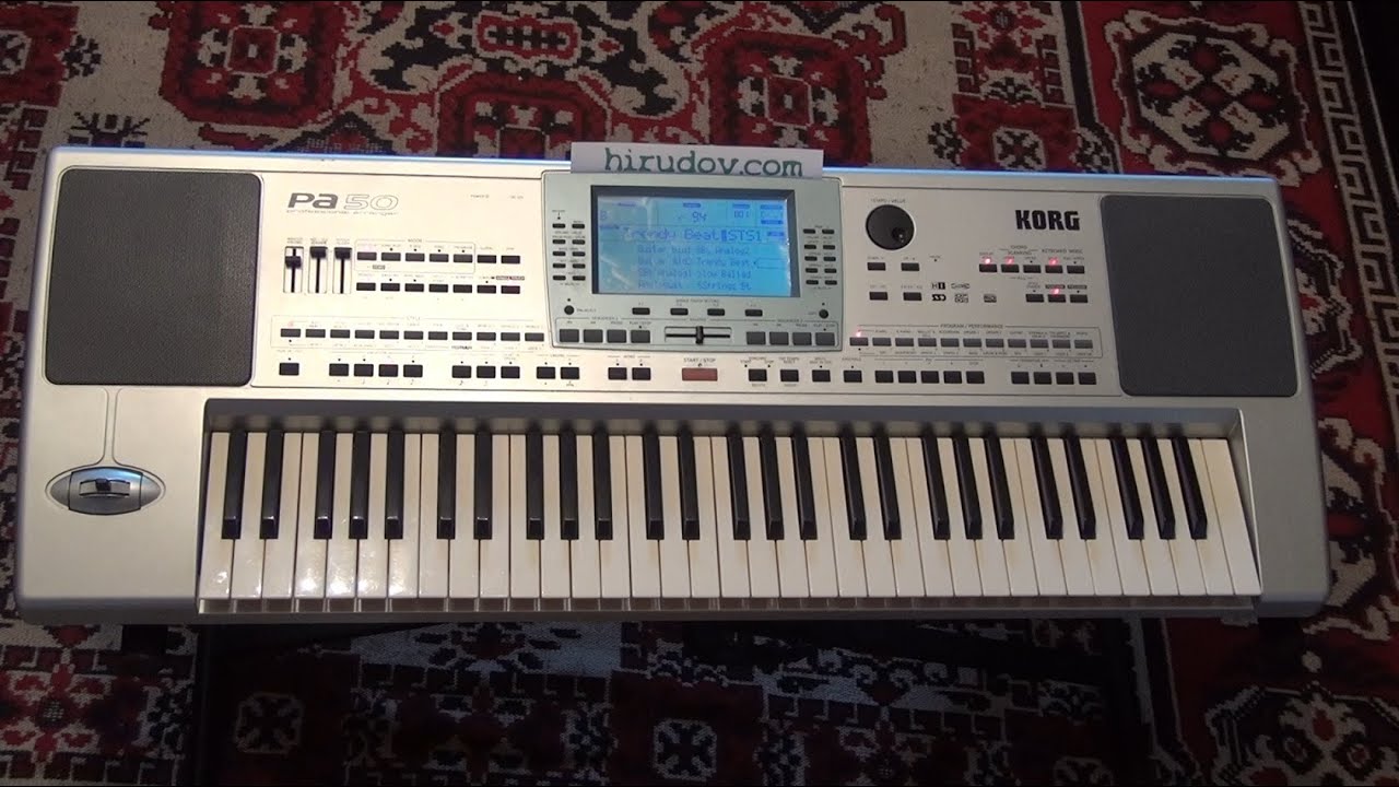 KORG PA 50 professional arranger synth performing Trendy Beat music in ...