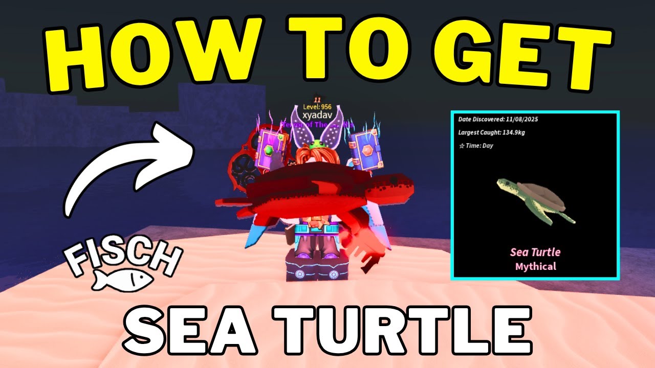 How To Get Sea Turtle in Fisch | Fastest Way To Get Sea Turtle in Fisch ...