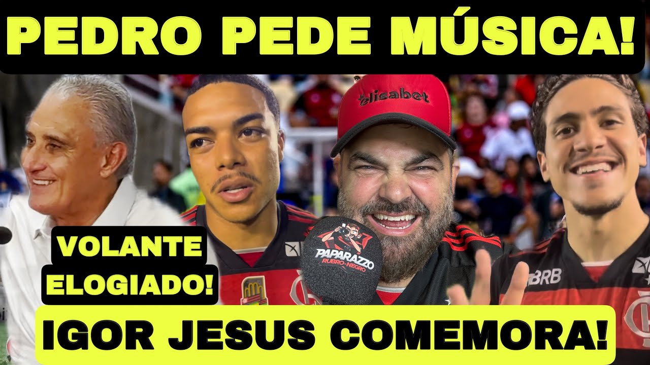 TITE E COMISSÃO ENCANTADOS COM IGOR JESUS! JOVEM COMEMORA PARTIDA! PEDRO QUEBRA REGRA E PEDE ...