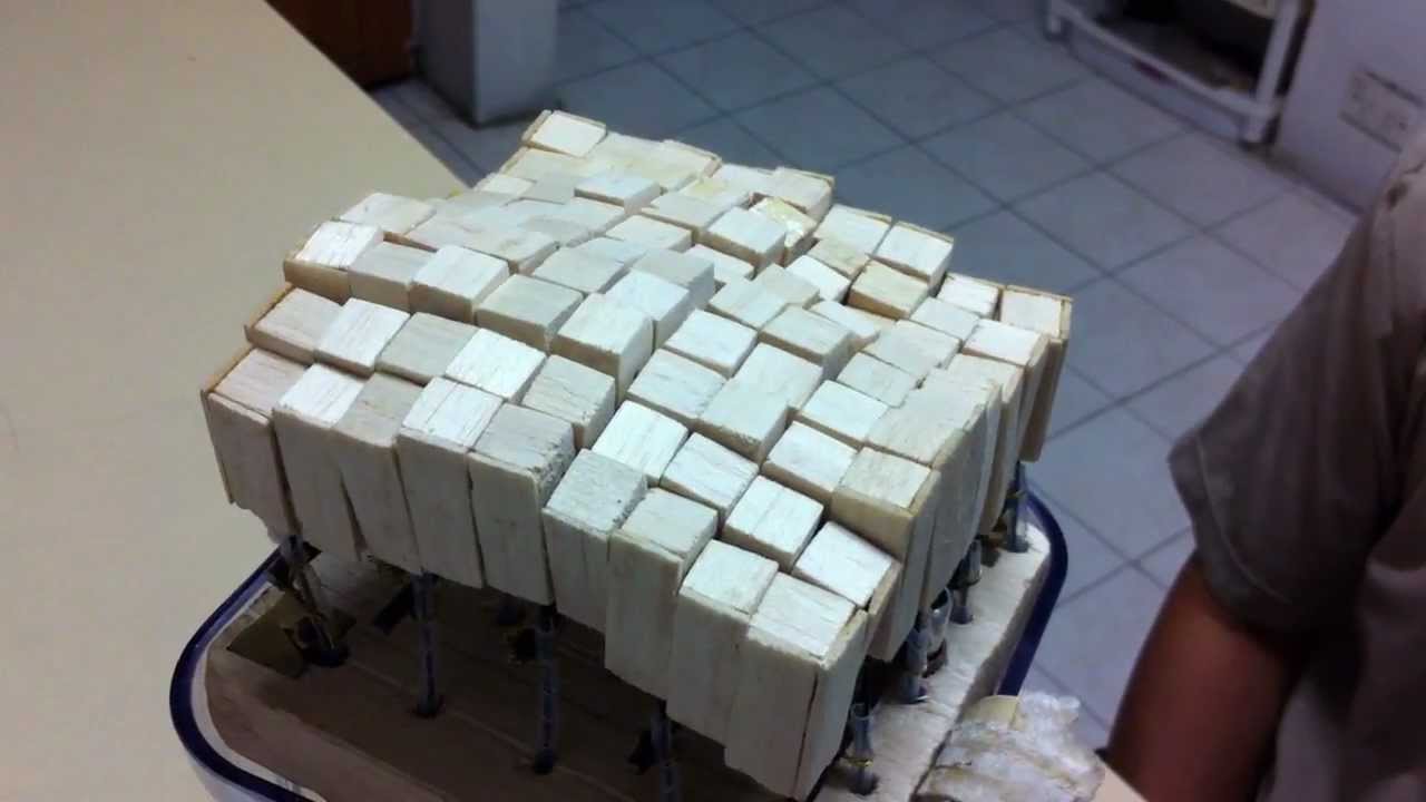 Wave Block - Water Cube (水立方) - kinetic sculpture - YouTube