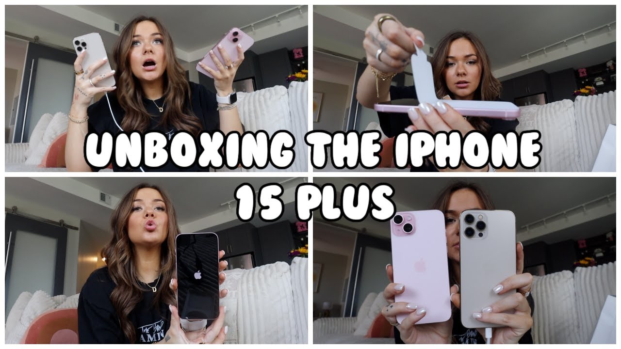 UNBOXING & SETTING UP THE IPHONE 15 PLUS | New Phone Vlog - YouTube