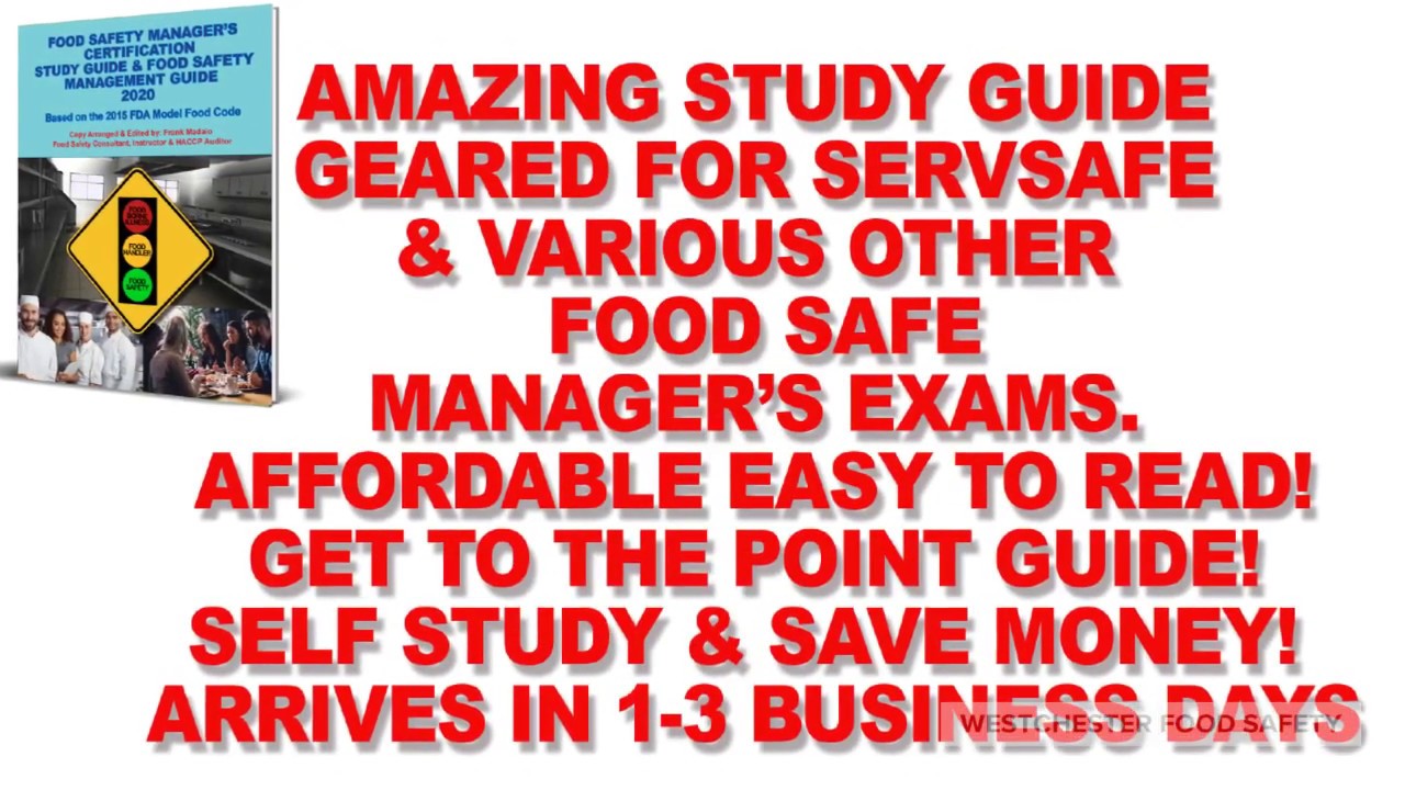 Servsafe Food Manager's Safety Study Guide 2020 for Sale - YouTube