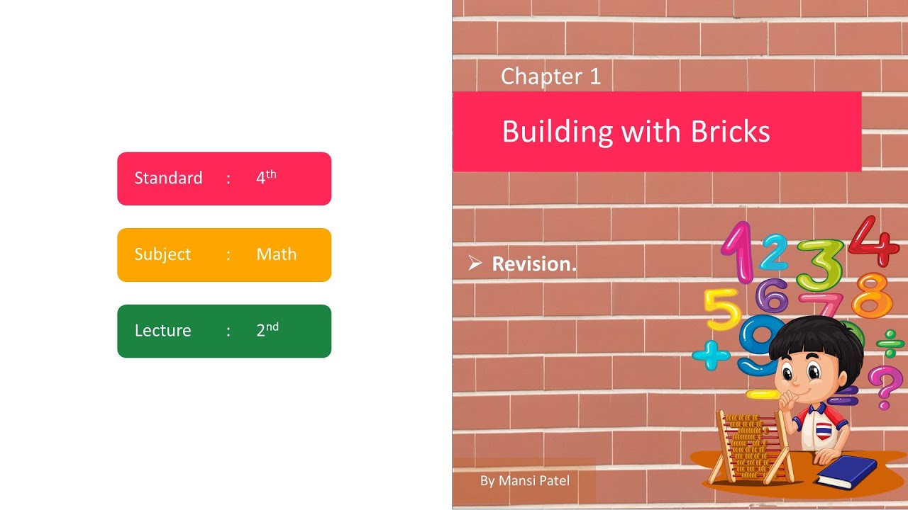 Revision - Part 2 | Chapter 1 | Building with Bricks | Math for Class 4 ...