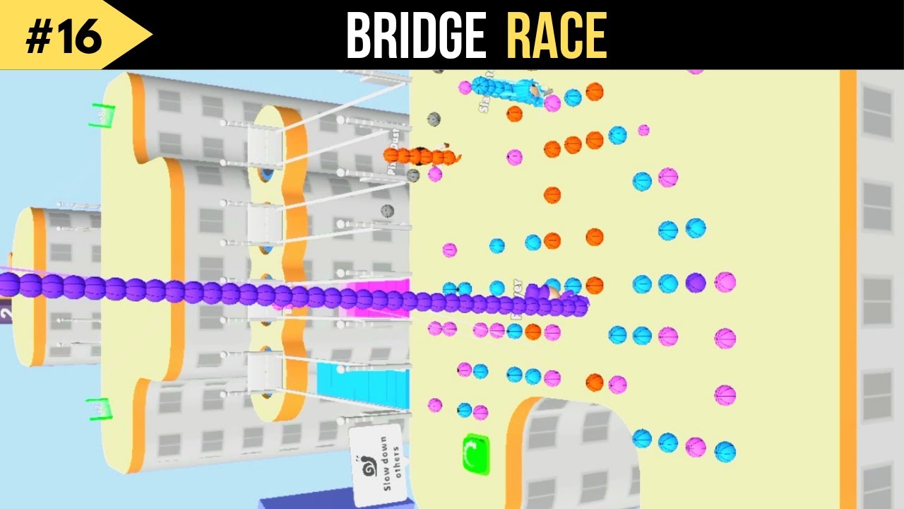 Bridge race game - Bridge wala game - Gameplay walkthrough #16 - YouTube