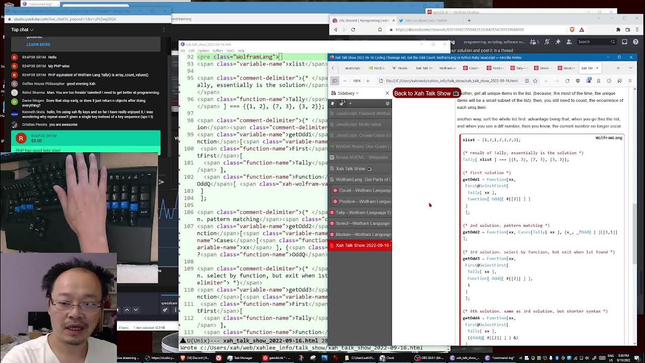 Coding Challenge Get The Odd Count Wolframlang Vs Python Ruby Javascript Php Haskell Youtube