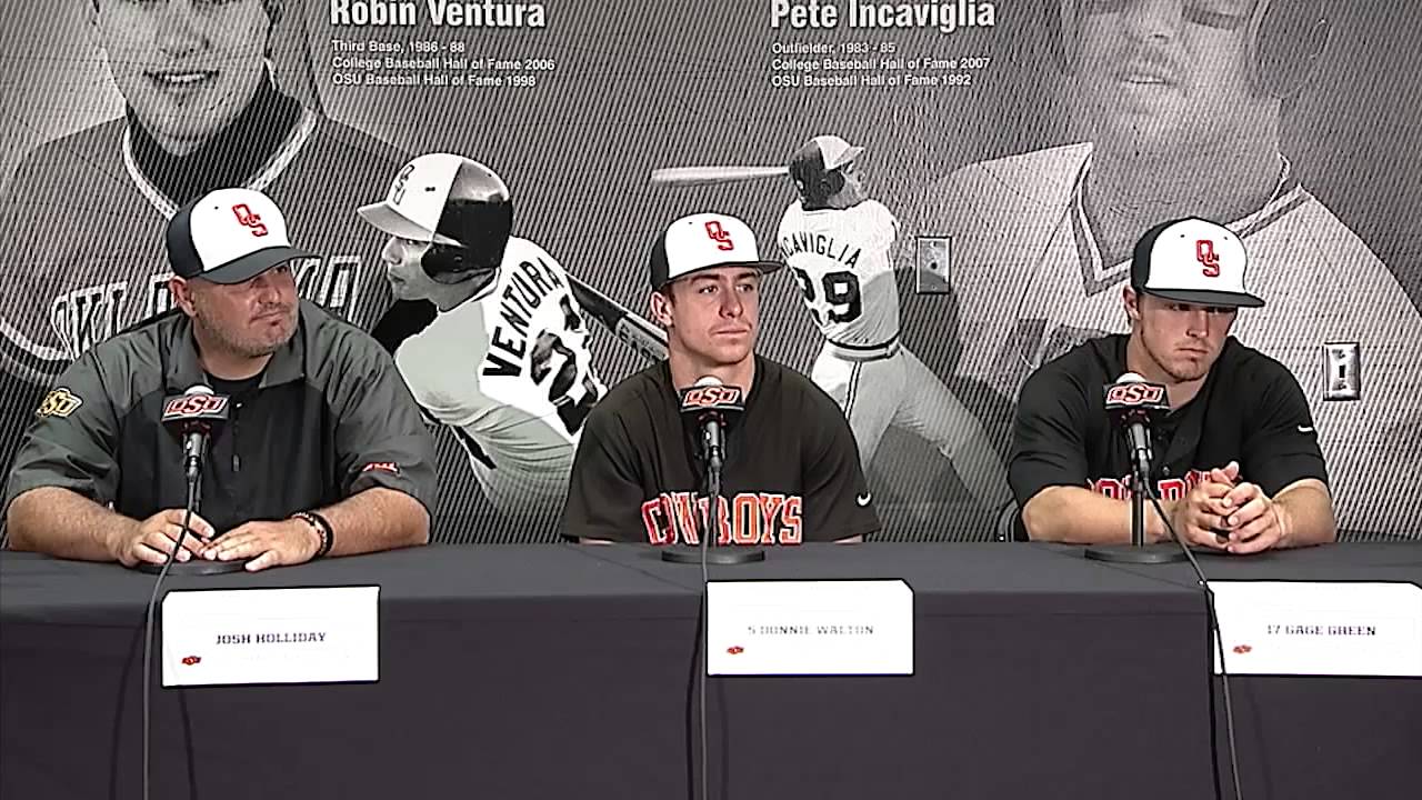 Cowboy Baseball: NCAA Regional Press Conference 5-28-15 - YouTube