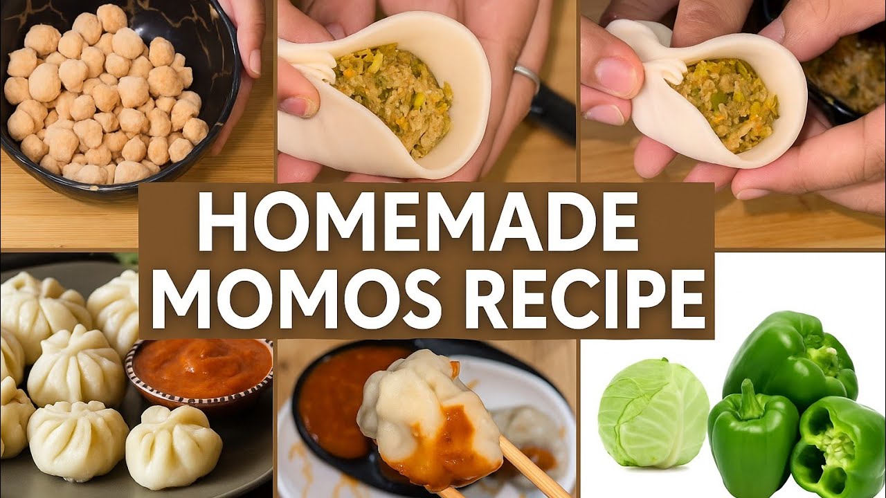 Homemade veg momos recipe #recipe #food #youtube - YouTube