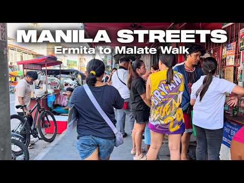 Quick Look around Ermita and Malate Manila Philippines [4K HDR]