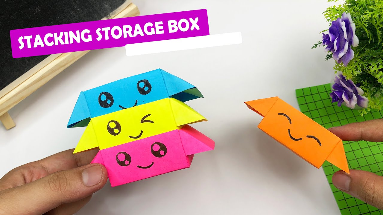 How to Make Stacking Boxes 📦 | Emoji Paper Craft Tutorial - YouTube