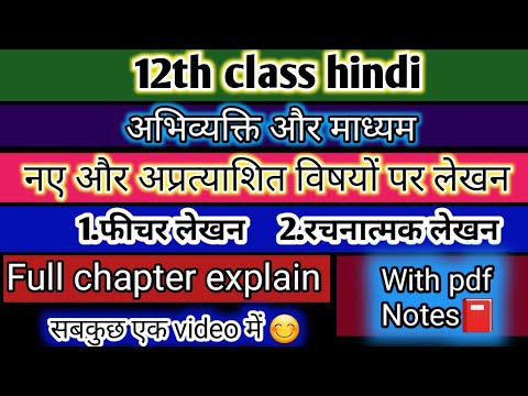 rachnatmak lekhan class 12 | fechar lekhan class 12 | rachnatmak lekhan ...