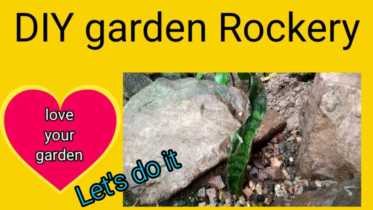 how to make a beautiful rockery in your garden - YouTube