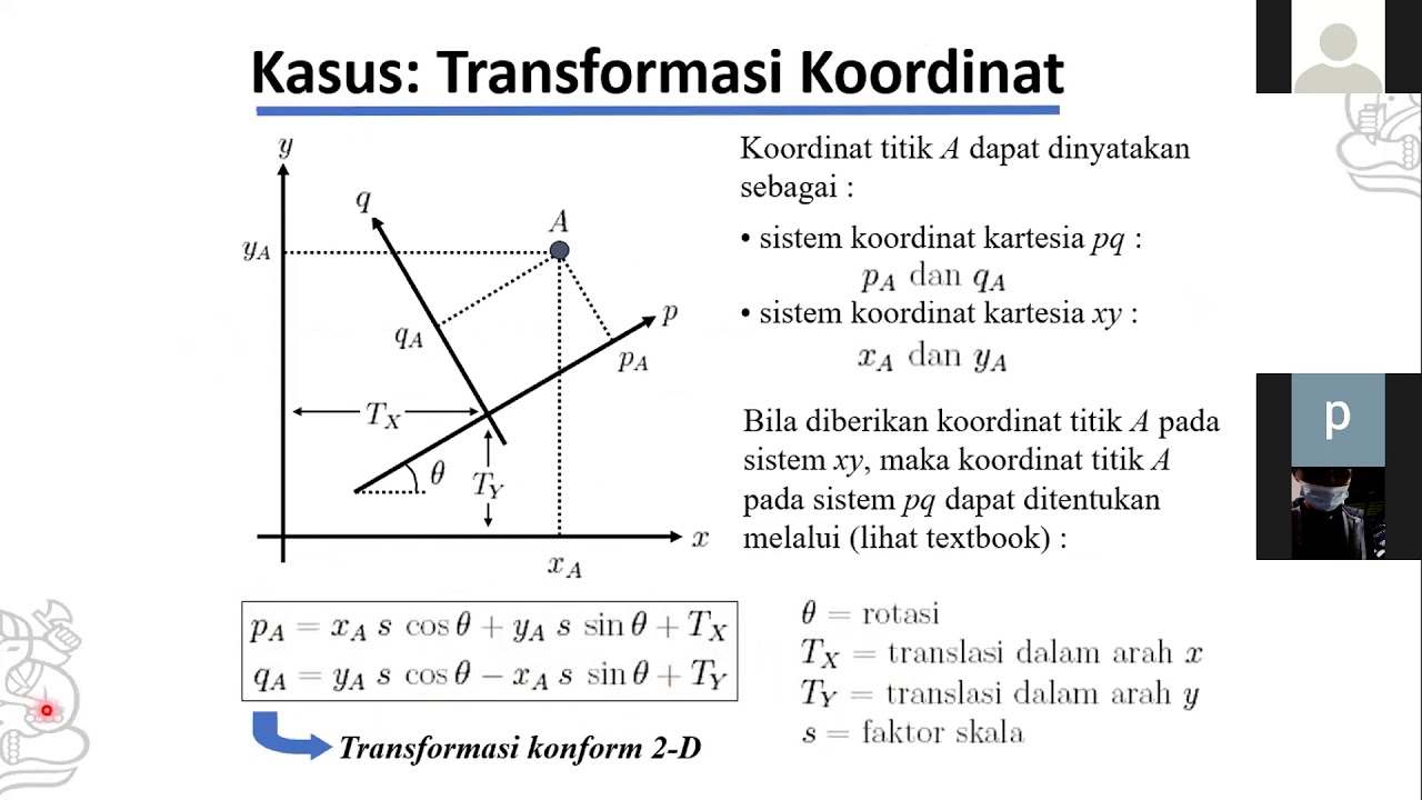 Kuliah SRG#13 - Konsep Transformasi Koordinat Konform 2D dan 3D - YouTube