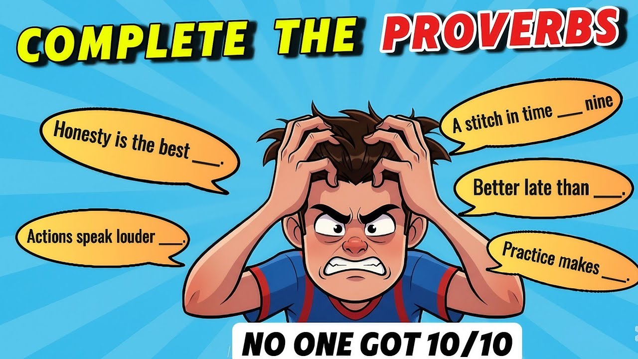 Can You Guess These Proverbs Correctly? | The Proverb Quiz Challenge ...