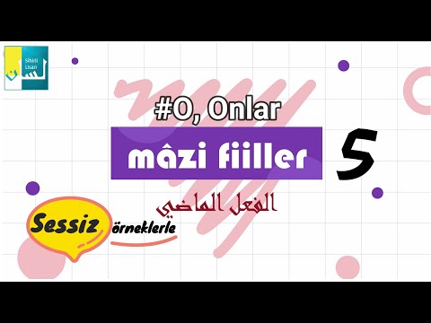 Arapça'da Geçmiş Zaman Kalıbı (O, Onlar)