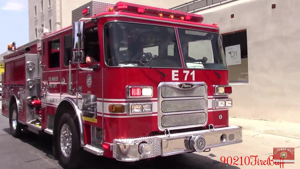 LAFD Engines "Only" Response Compilation - YouTube