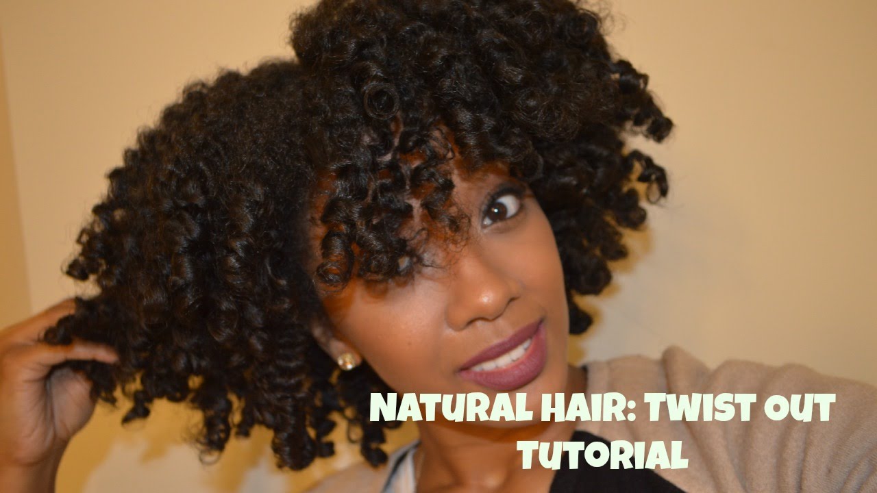Natural Hair Twist Out Tutorial Youtube