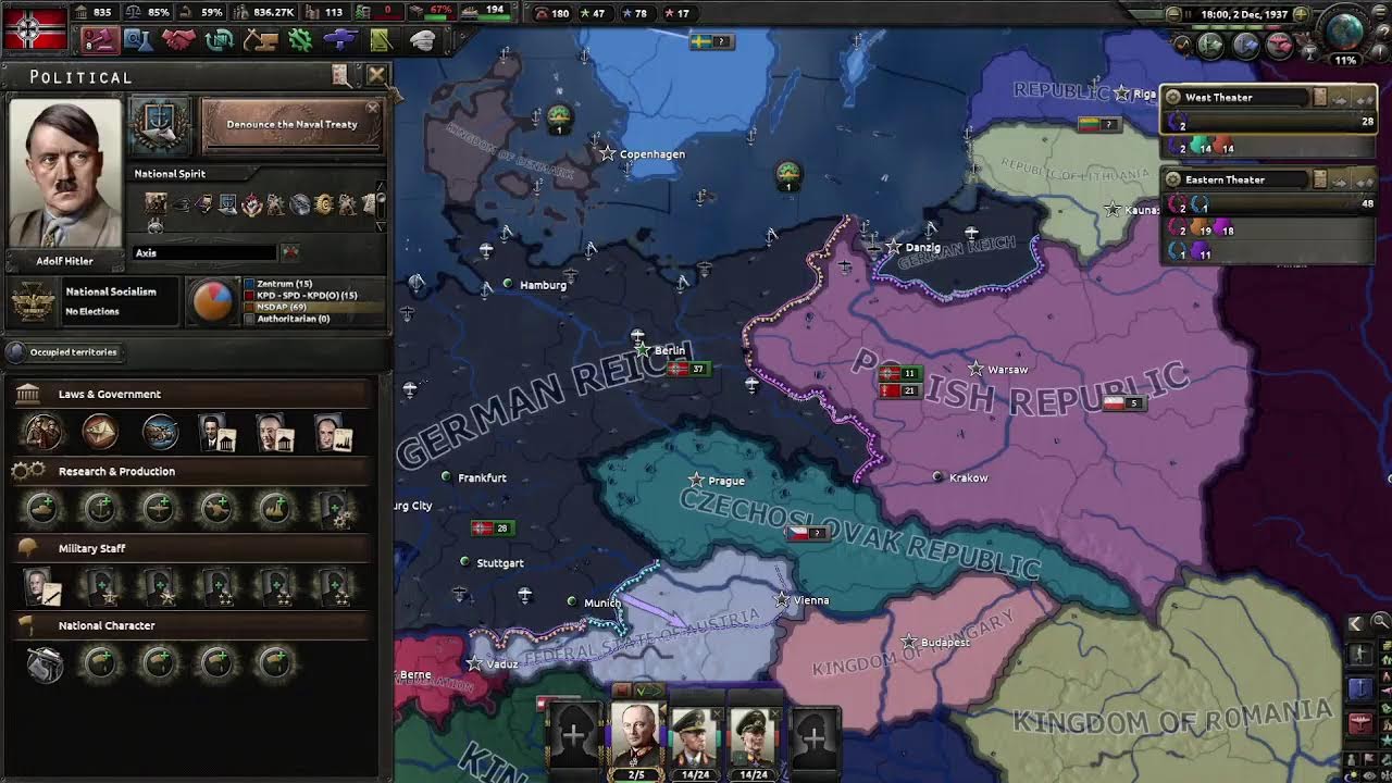 Hoi4 - German Reich Episode 1 - YouTube