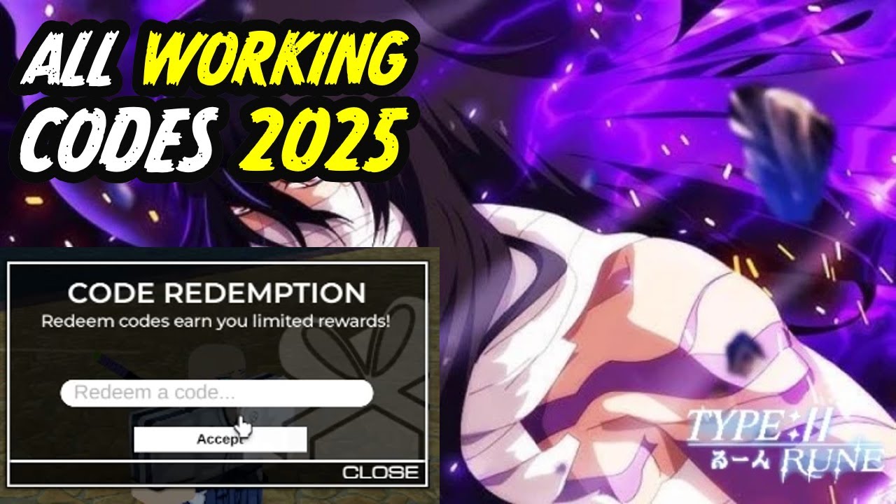 Type Rune codes April 2025 ⚠️New⚠️ ALL WORKING Codes Roblox Type Rune 2025 - YouTube
