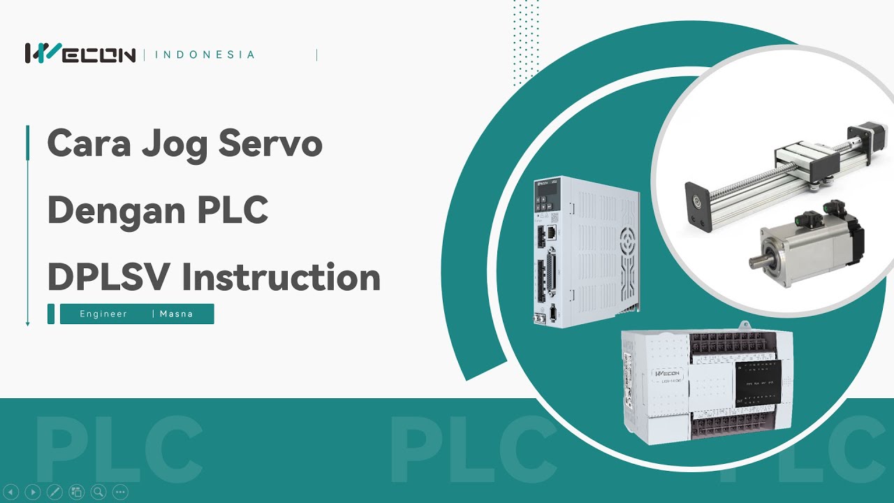 Wecon PLC || Cara Jog Servo Dengan PLC - DPLSV Instruction - YouTube