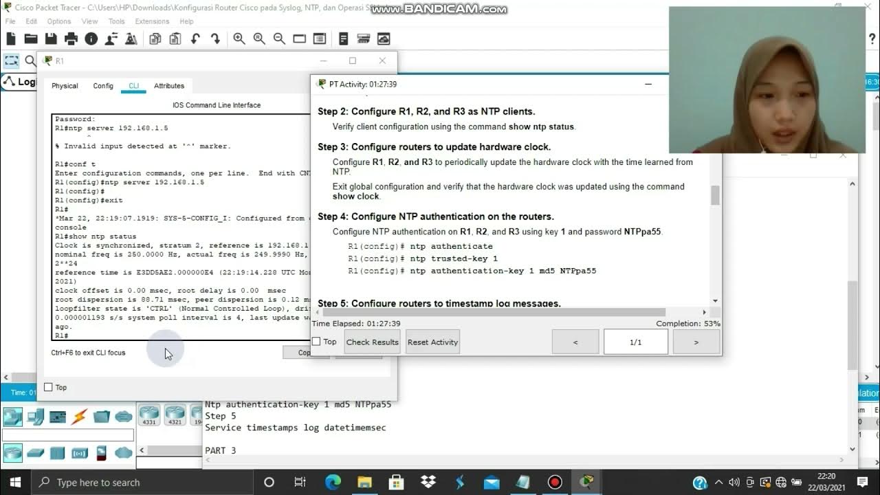 Packet Tracer Configure Cisco Routers For Syslog Ntp And Ssh Operations Youtube