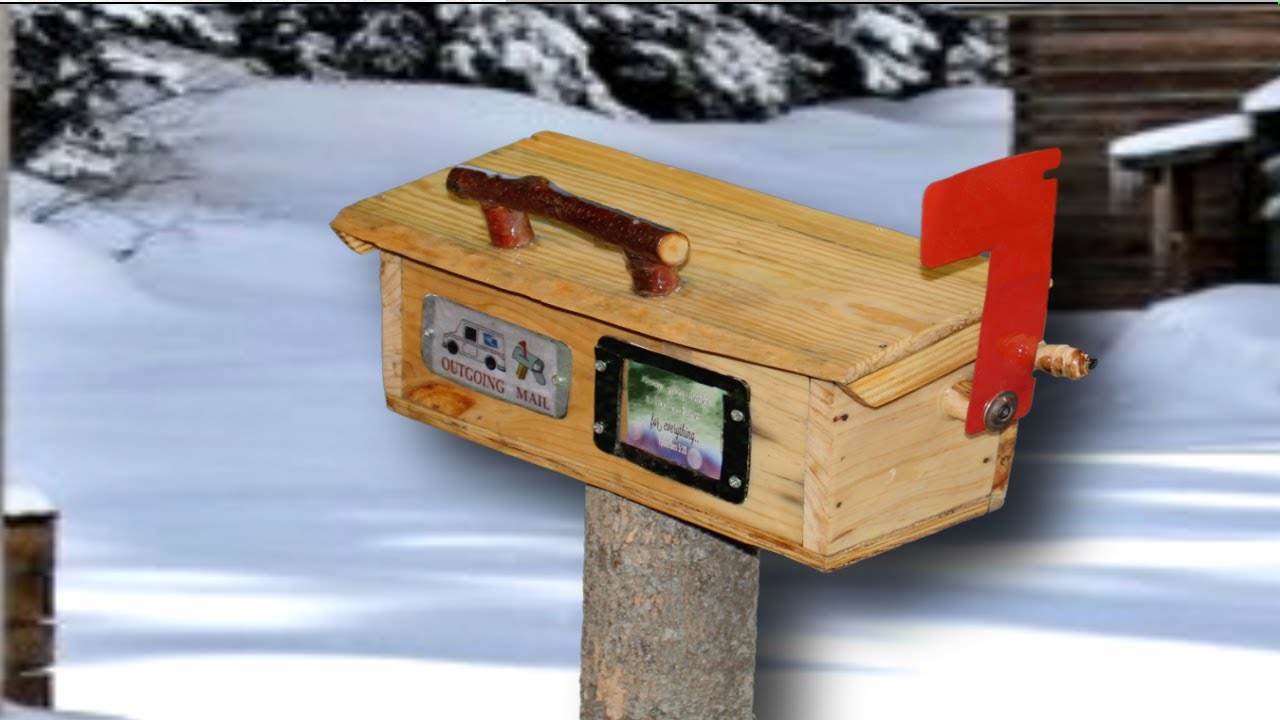 Make Your Own Rustic Mail Drop Box - YouTube
