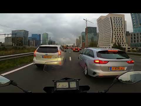 Amsterdam traffic jam ride with Drum and Bass Beats | Urban Motorbike ...