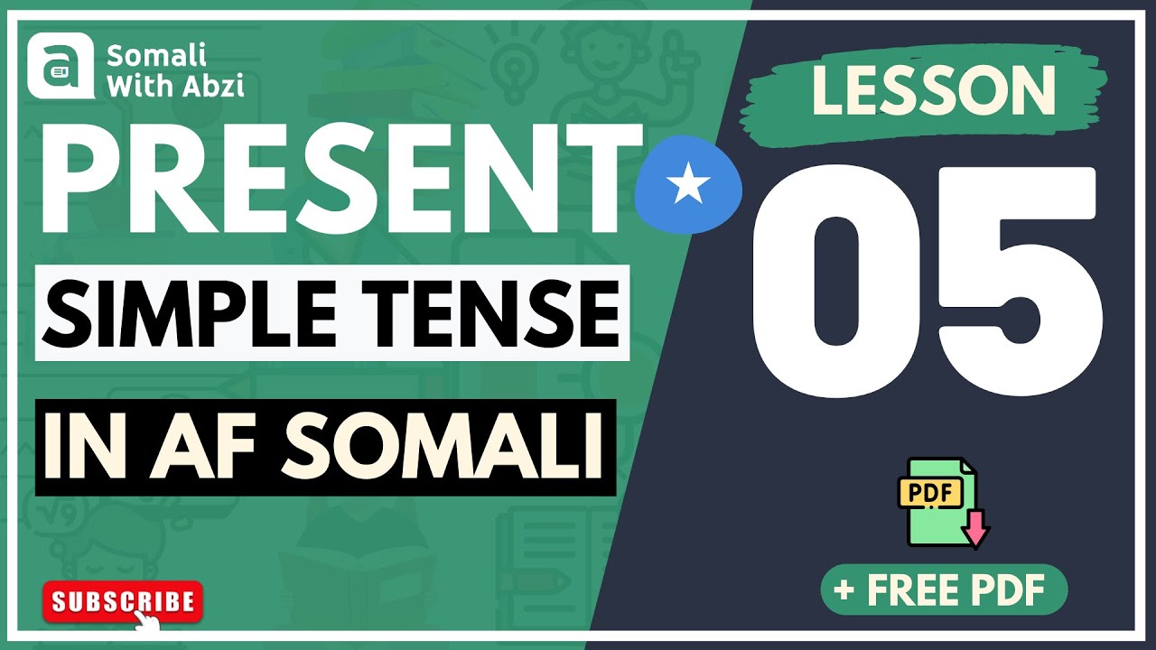 Present Simple tense - in af Somali - Lesson 05 | learn Somali language ...
