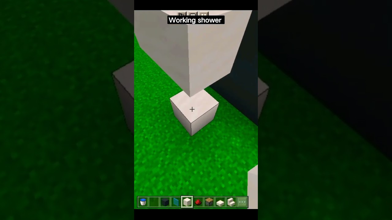 Minecraft working shower 🚿 build hack | Alvantor Gamer | @Cubius Shorts ...
