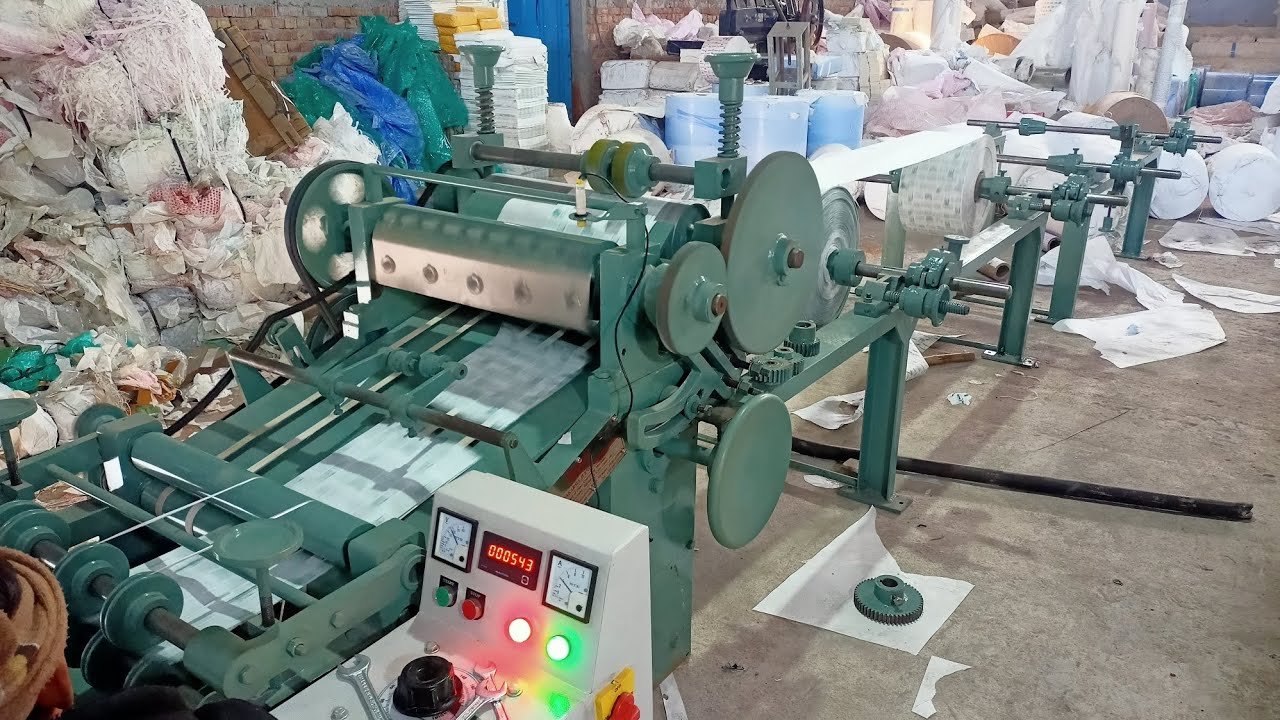 Mini Manual Reel to Sheet Cutting Machine - YouTube